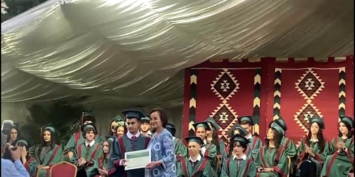 Graduates of Amman National School honor their teachers by planting ...