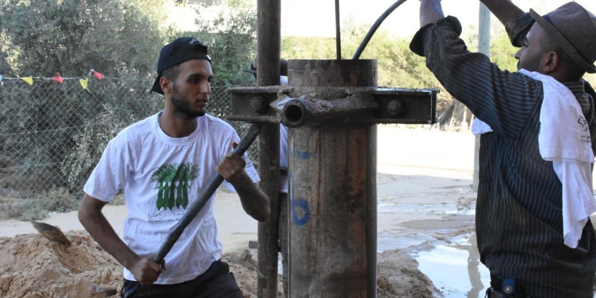We Launched the Gaza Water Wells Project by Rehabilitating 4 Water Wells